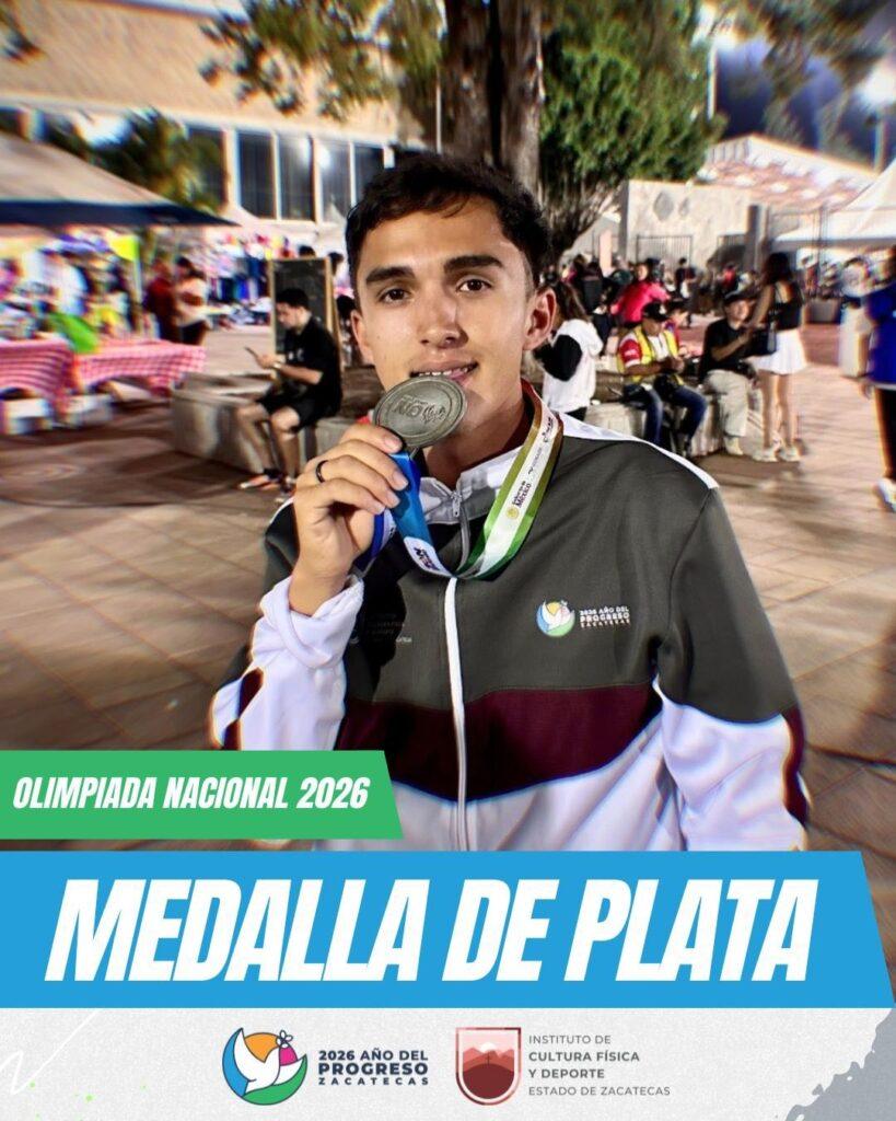 Logra Roberto Gandy Castro plata en atletismo dentro de la ON 2026 ...